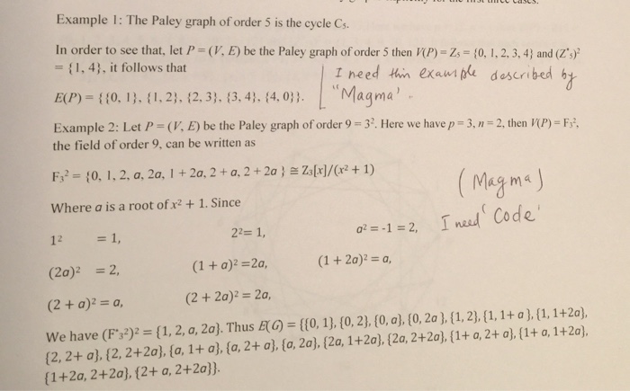 The Paley graph of order 5 is the cycle C_5. In | Chegg.com