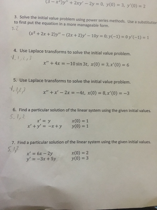 Solved Find a particular solution of the linear system | Chegg.com