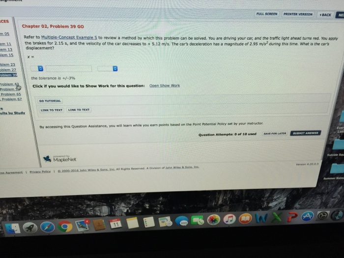 Solved PULL SCREEN PRINTER VERSION ,BACK CES Chapter 02, | Chegg.com