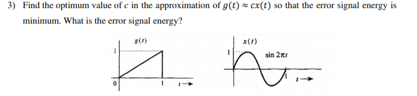 Solved 3) Find the optimum value of c in the approximation | Chegg.com