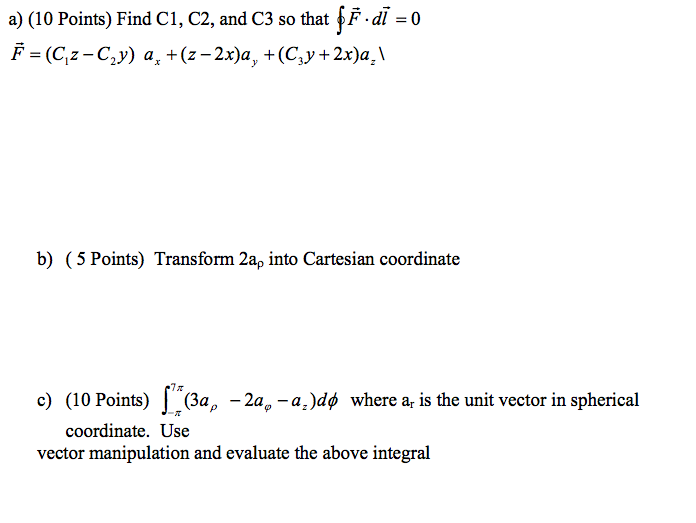 Find C1, C2, and C3 so that Transform 2ap into | Chegg.com