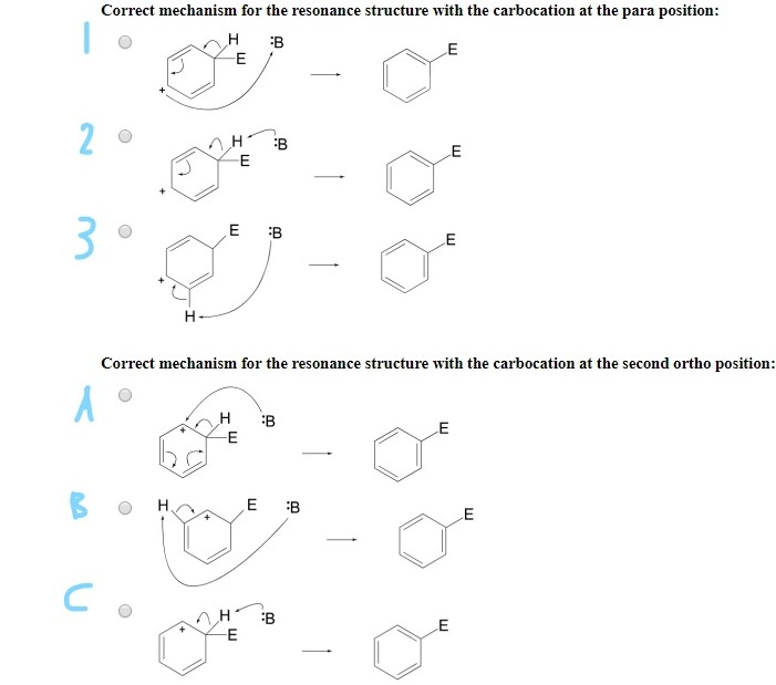 Solved Correct mechanism for the resonance structure with | Chegg.com