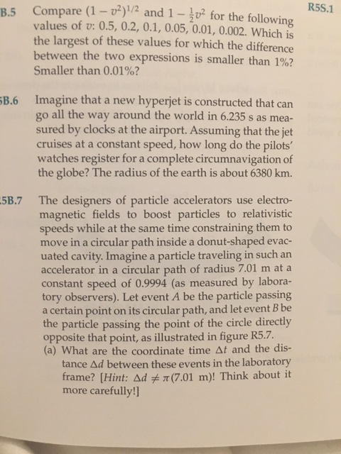 R5B.7. In parts (a) – (c), please describe the | Chegg.com