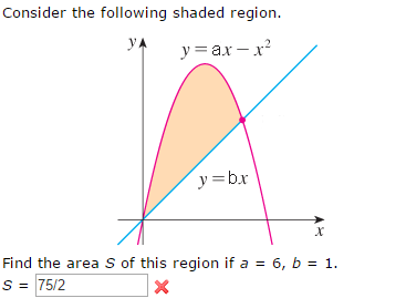 Solved Consider the following shaded region. Find the area | Chegg.com