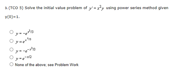 Solved Solve the initial value problem of y' = x2y using | Chegg.com