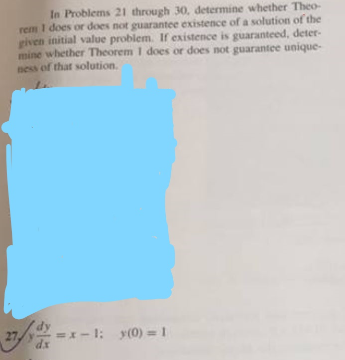 Solved In Problems 21 through 30, determine whether Theo rem | Chegg.com