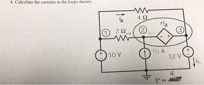 Solved Calculate the currents in the loops shown: | Chegg.com