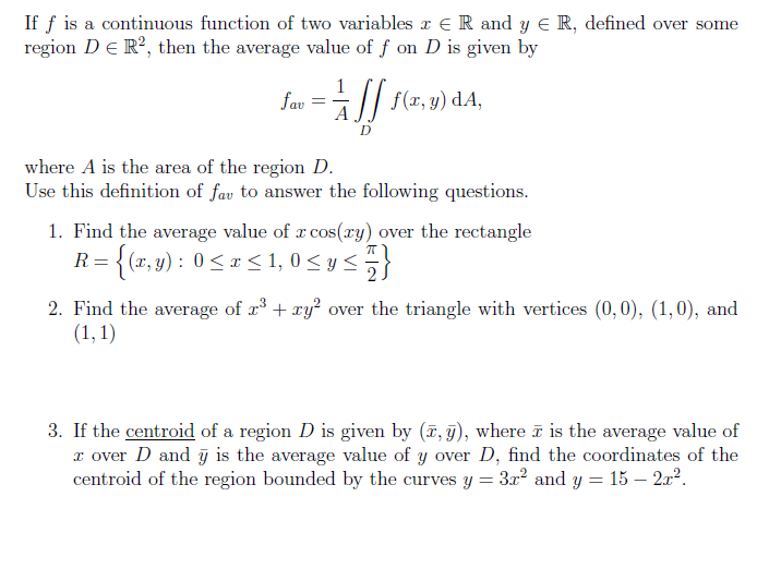 Solved If f is a continuous function of two variables x | Chegg.com