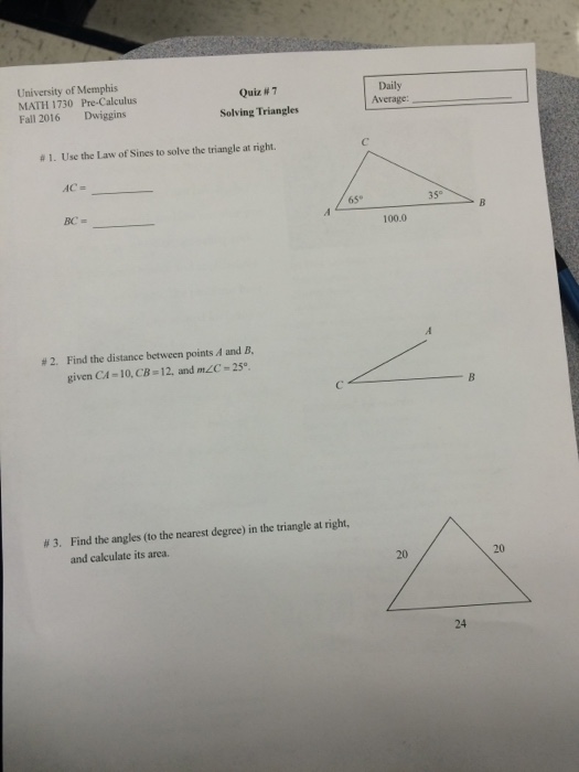 Solved Use the Law of Sines to solve the triangle at right | Chegg.com