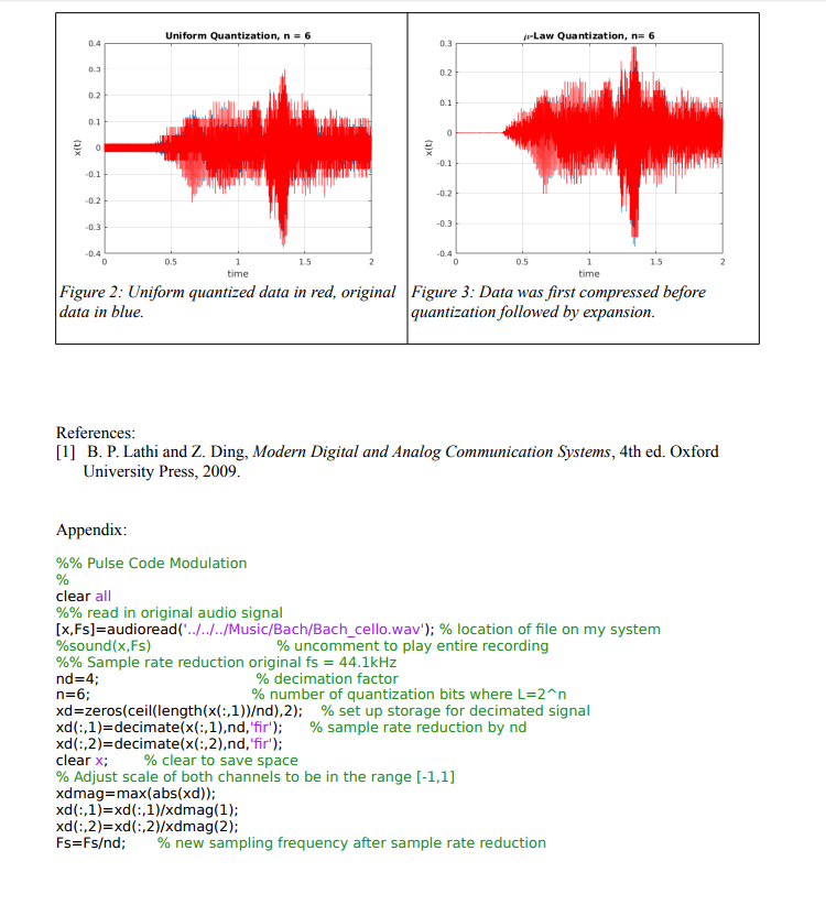 Pulse Code Modulation Quantization Pulse code | Chegg.com