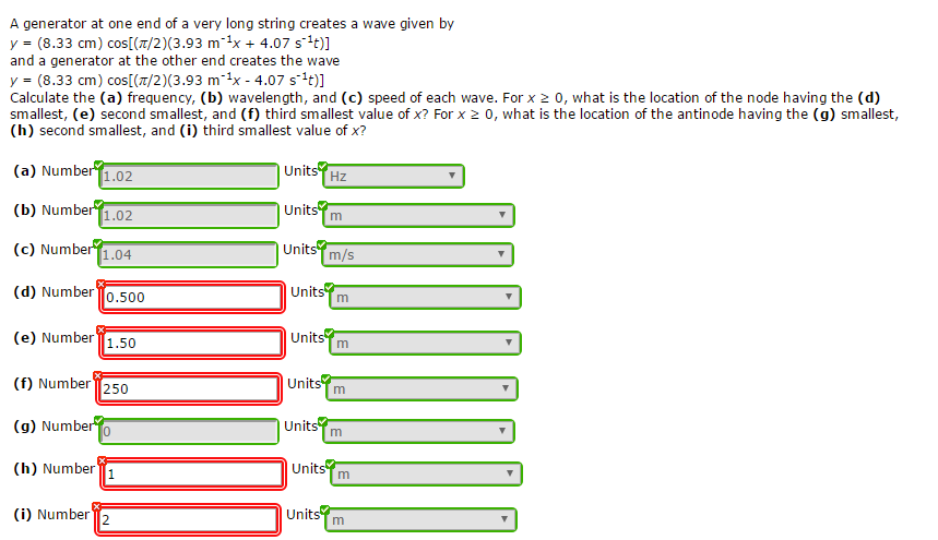 Solved A generator at one end of a very long string creates | Chegg.com