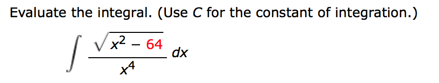 Solved Evaluate the integral. dx 9 | Chegg.com