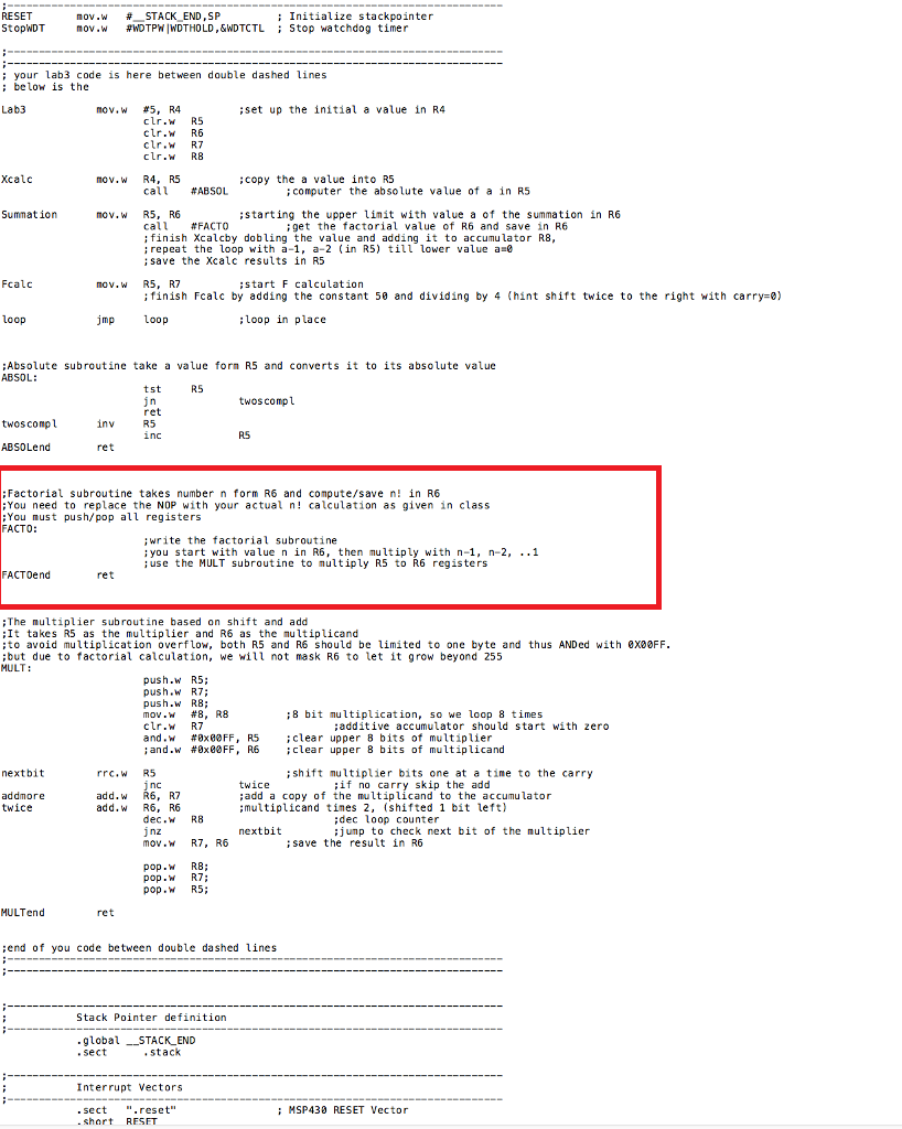 3 . CDA3331C Intro to Microcomputers Lab Assignment | Chegg.com