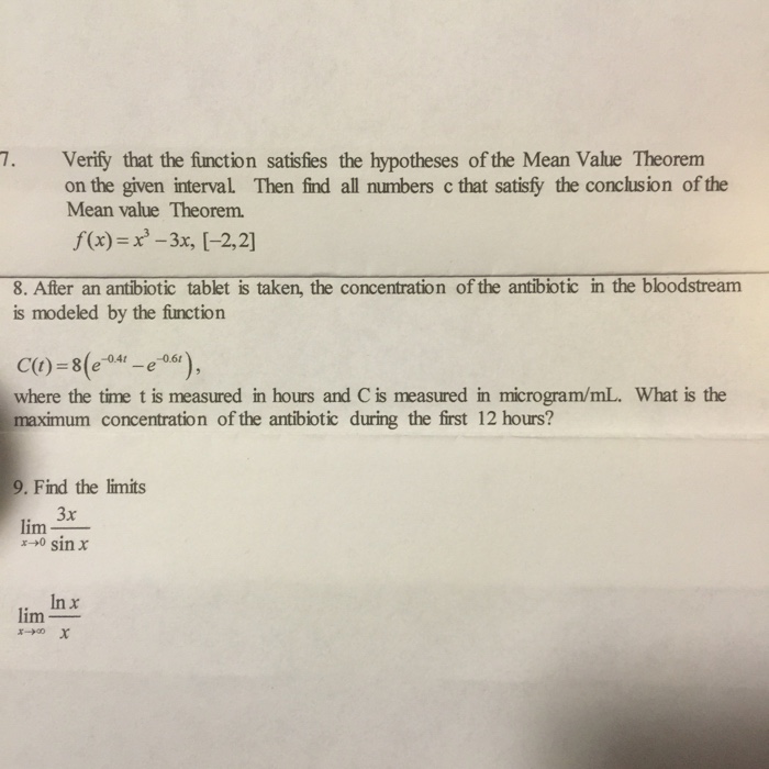 Solved Verify that the function satisfies the hypotheses of | Chegg.com