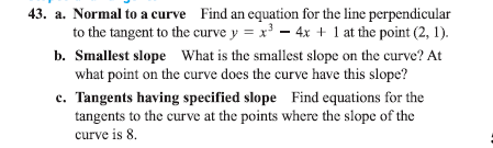 Solved Normal to a curve Find an equation for the line | Chegg.com