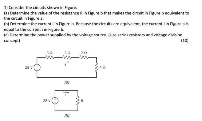 Solved Consider the circuits shown in Figure. (a) Determine | Chegg.com
