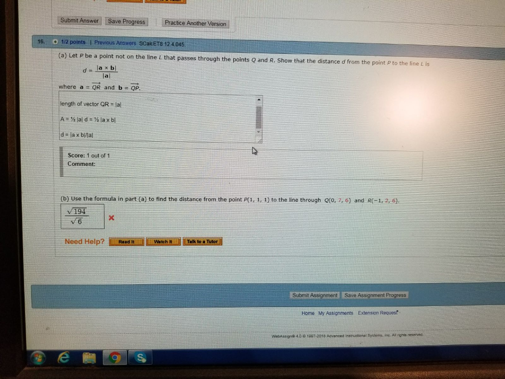 Solved Submit Answer Save Progress Practice Anolther Version | Chegg.com