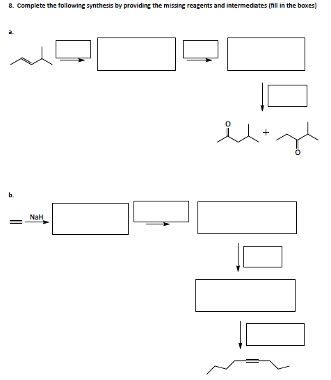 Solved Complete the synthesis by filling in the missing | Chegg.com