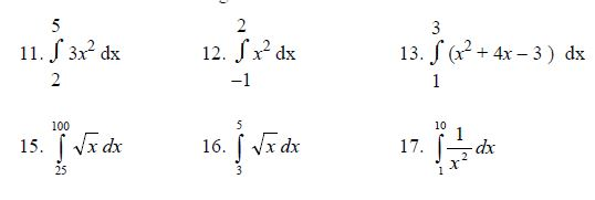 Solved For exercises 11, 15, and 17 find the antiderivative | Chegg.com