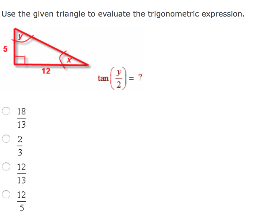 Solved Use the given triangle to evaluate the trigonometric | Chegg.com