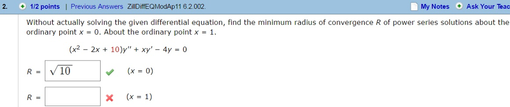 Solved Without actually solving the given differential | Chegg.com