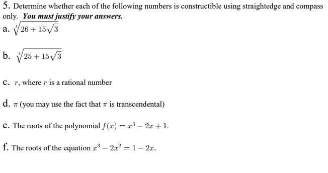 Solved 5. Determine whether each of the following numbers is | Chegg.com