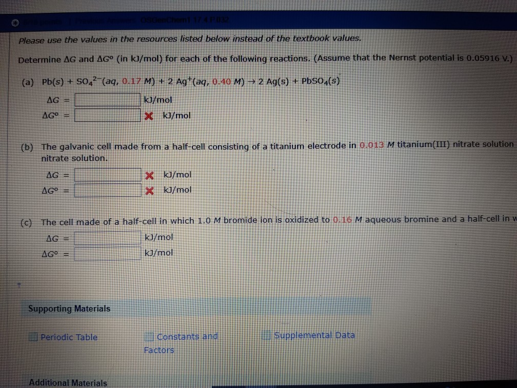 Solved Please use the values in the resources listed below | Chegg.com