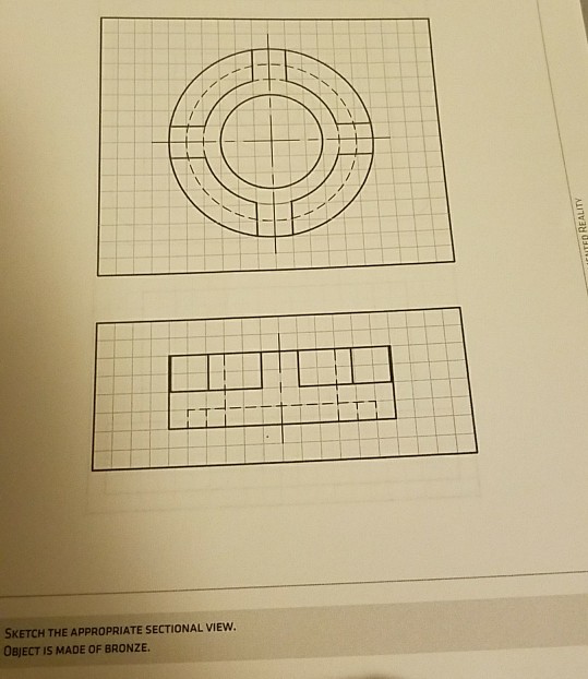 Solved SKETCH THE APPROPRIATE SECTIONAL VIEW. ALSO ADD | Chegg.com