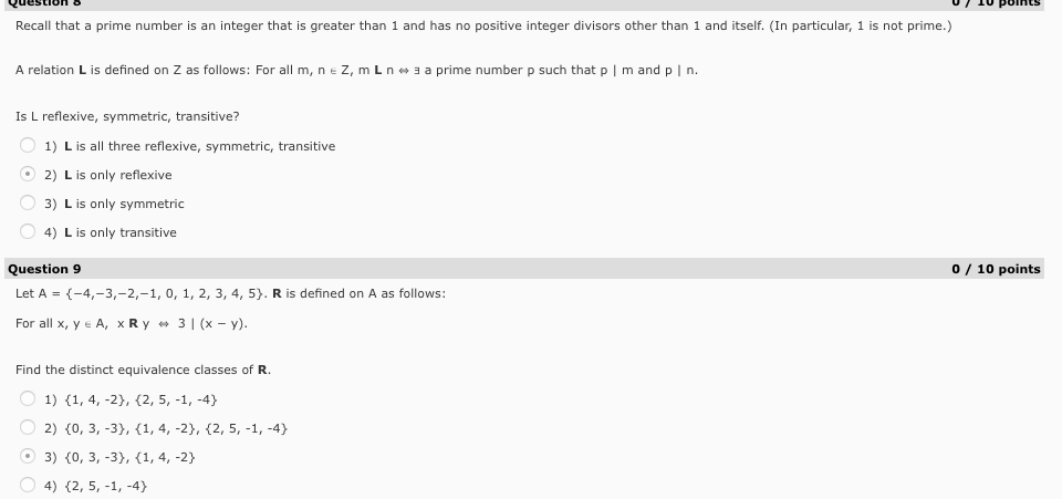 Solved Question 8 Recall that a prime number is an integer | Chegg.com