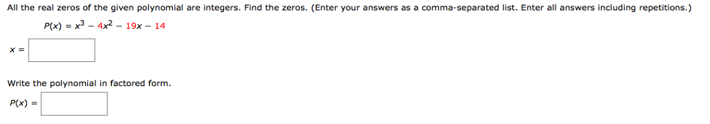 Solved All the real zeros of the given polynomial are | Chegg.com