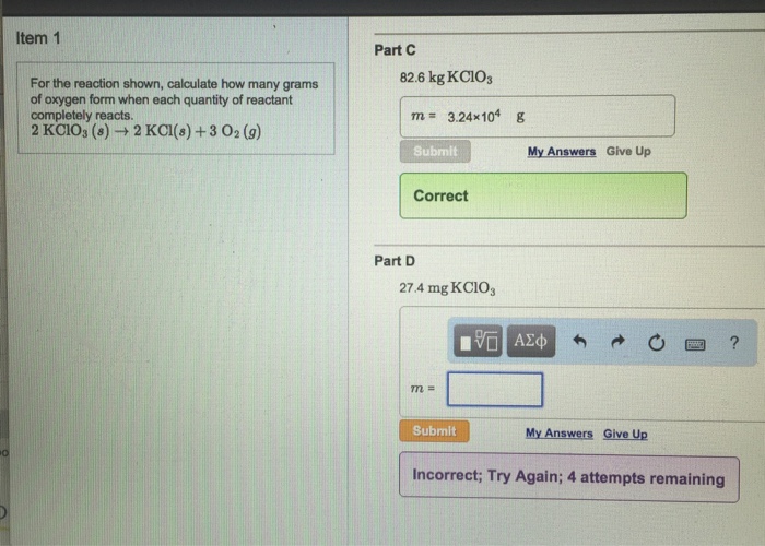 Solved For the reaction shown, calculate how many grams of | Chegg.com