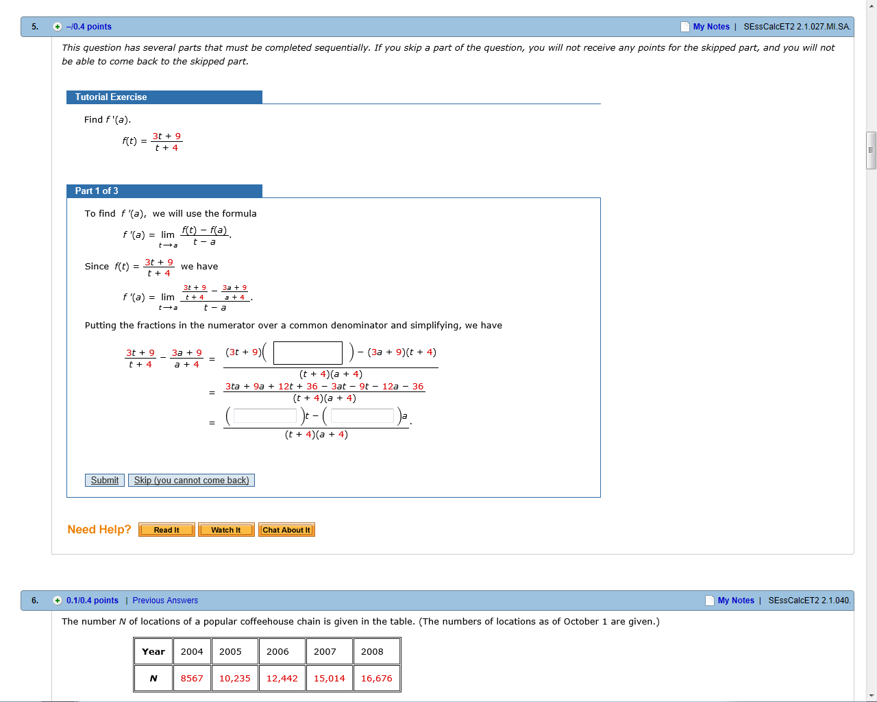 Solved Question | Chegg.com