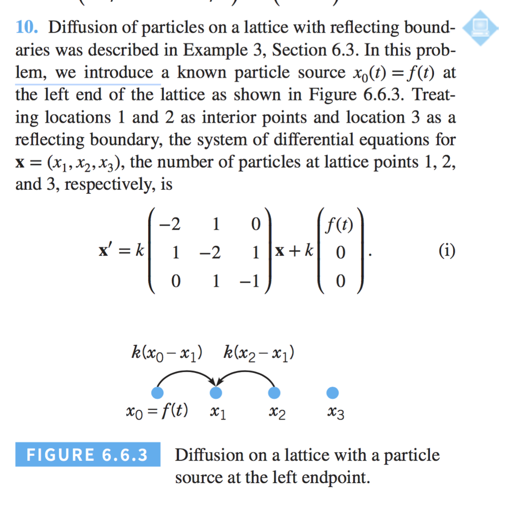 10. Diffusion of particles on a lattice with | Chegg.com