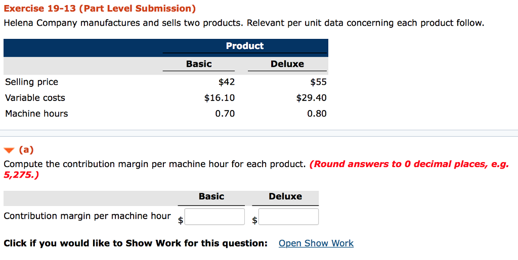 Solved Exercise 19-13 (Part Level Submission) Helena Company | Chegg.com