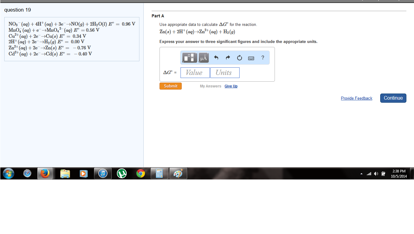 Solved Use appropriate data to calculate delta G degree for | Chegg.com
