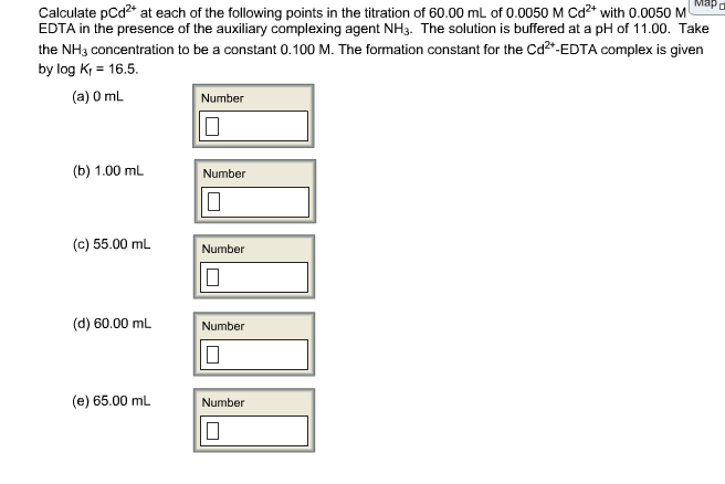 Solved Calculate pCd^2+ at each of the following points in | Chegg.com