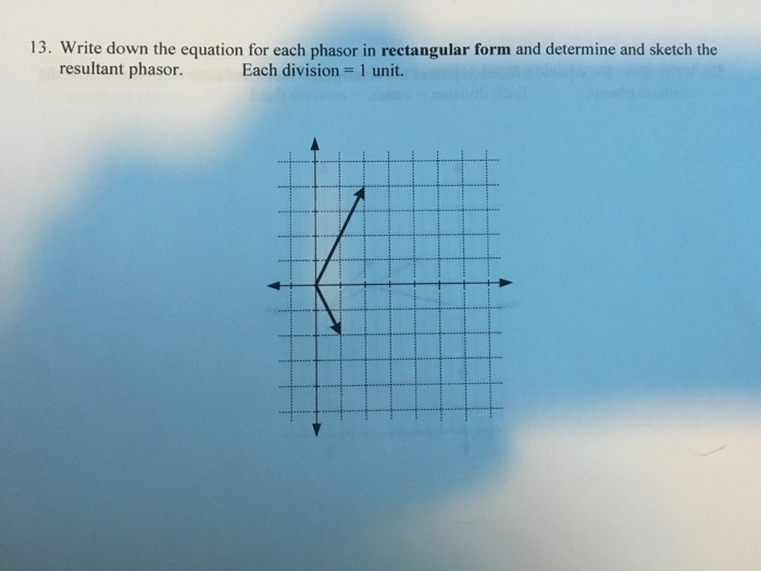 Solved Write down the equation for each phasor in | Chegg.com