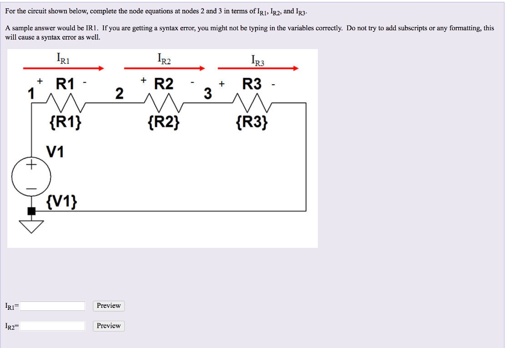 Solved and I R1: R2 For the circuit shown below, complete | Chegg.com
