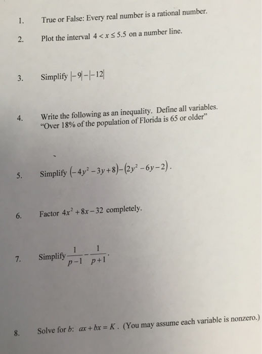 Solved True Or False Every Real Number Is A Rational Chegg