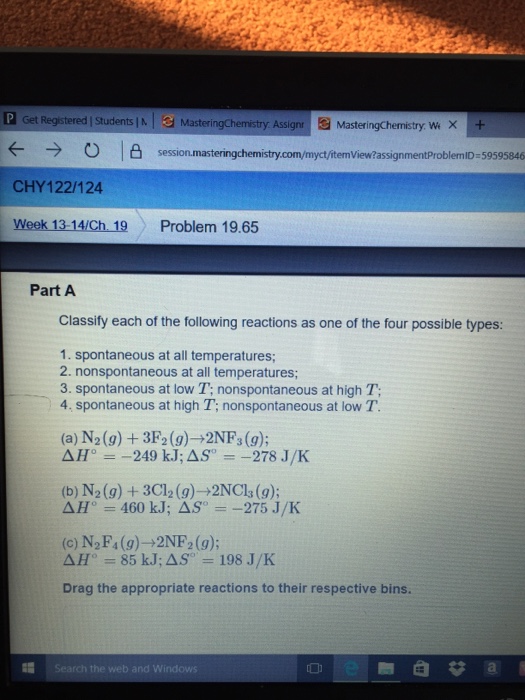 Solved Classify each of the following reactions as one of | Chegg.com