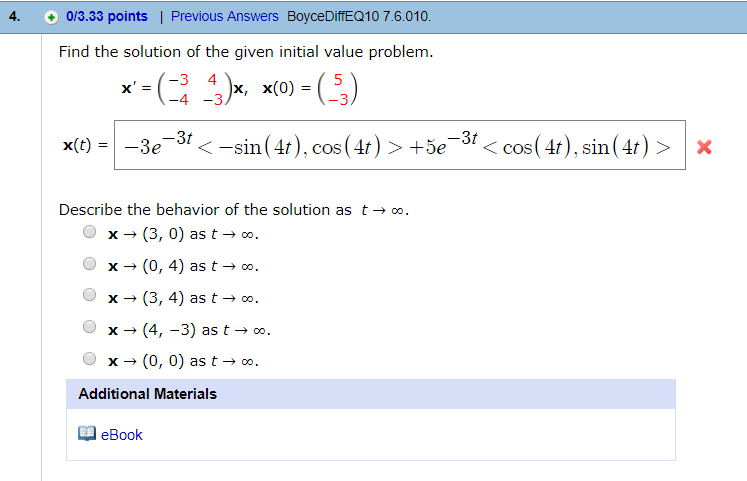 Solved 4. 0/3.33 points | Previous Answers BoyceDiffEQ10 | Chegg.com