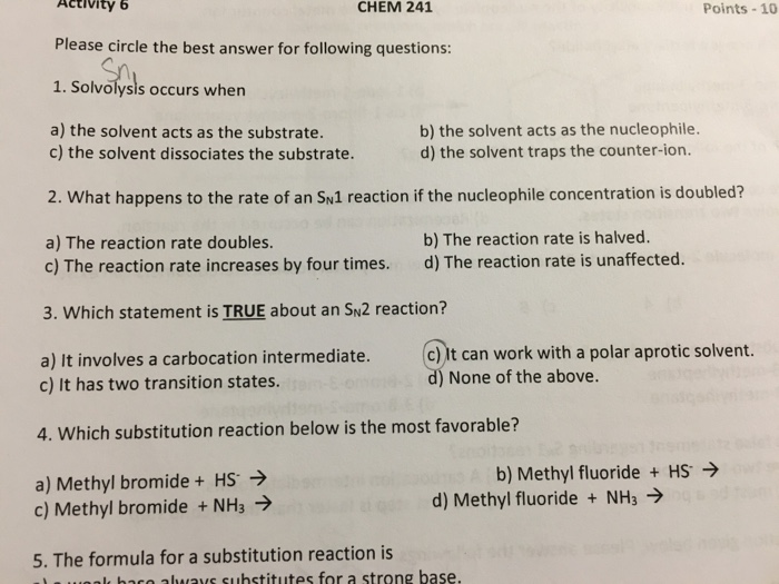 Solved Please circle the best answer for following | Chegg.com