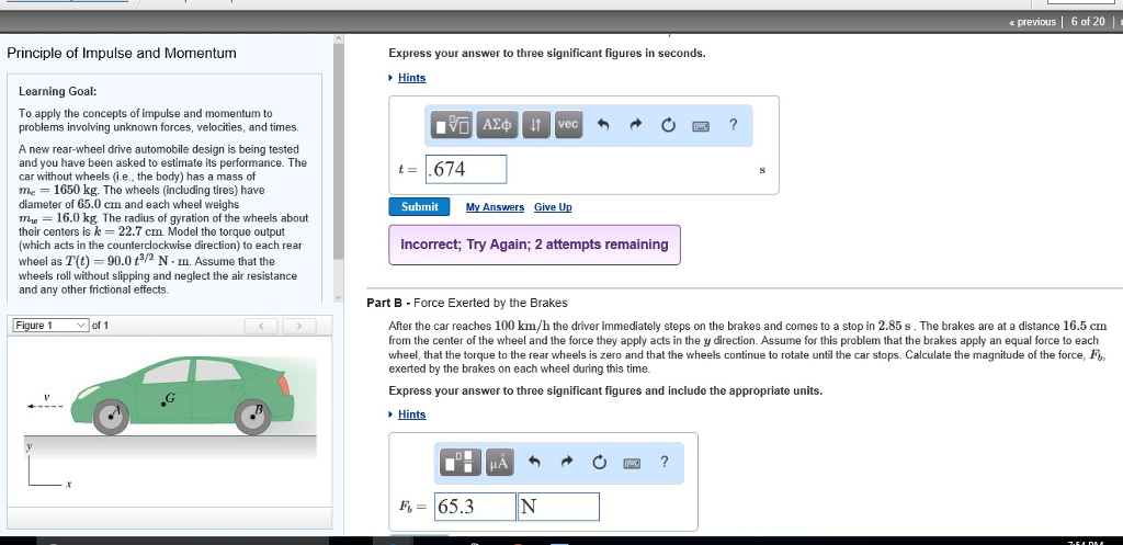 Solved To apply the concepts of impulse and momentum to | Chegg.com