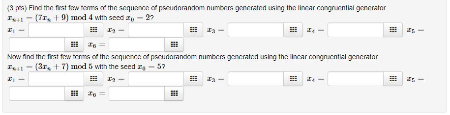 Solved Find the first few terms of the sequence of | Chegg.com