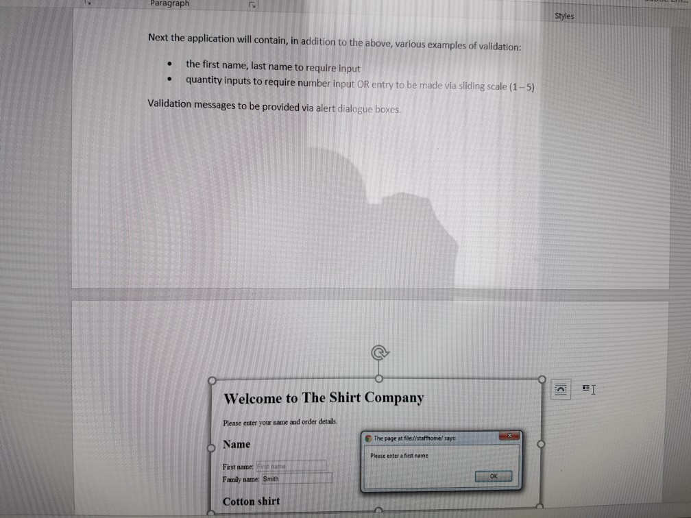 Solved Please send me the code in HTML form (! Doctype) with | Chegg.com