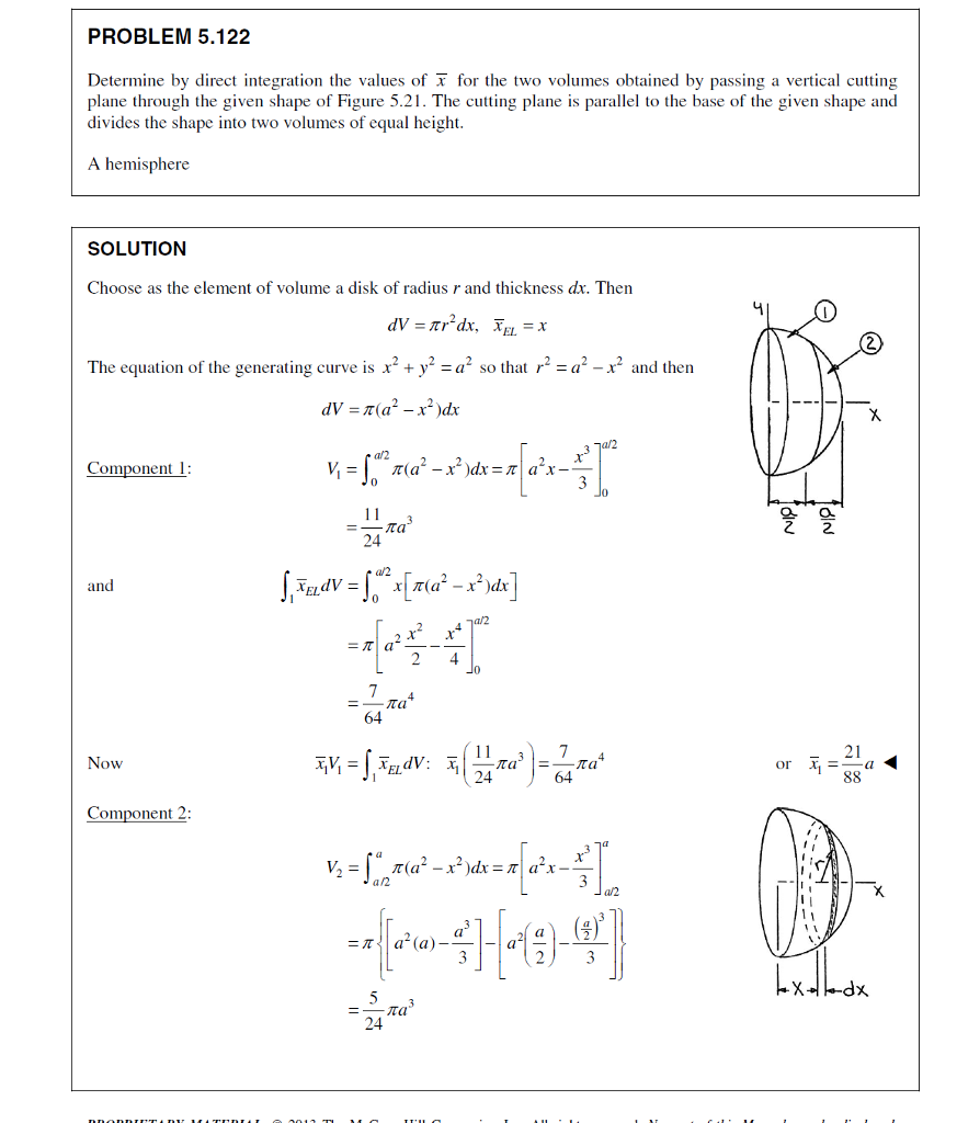 Determine by direct integration the values of x for | Chegg.com