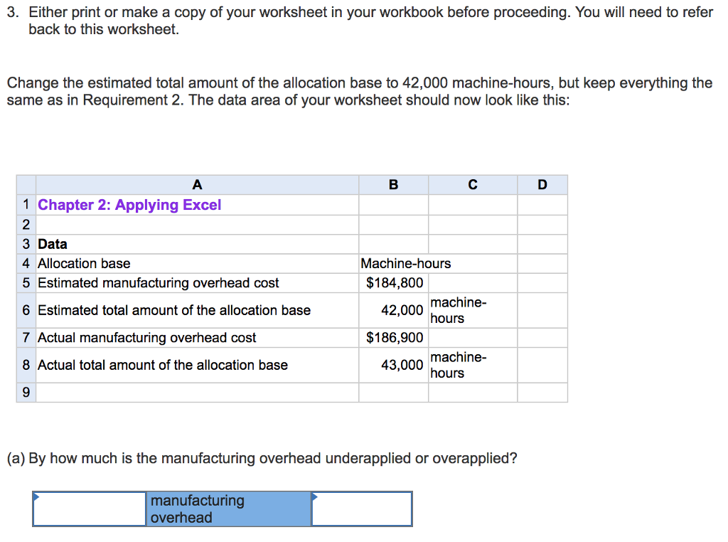 Solved 3. Either print or make a copy of your worksheet in | Chegg.com