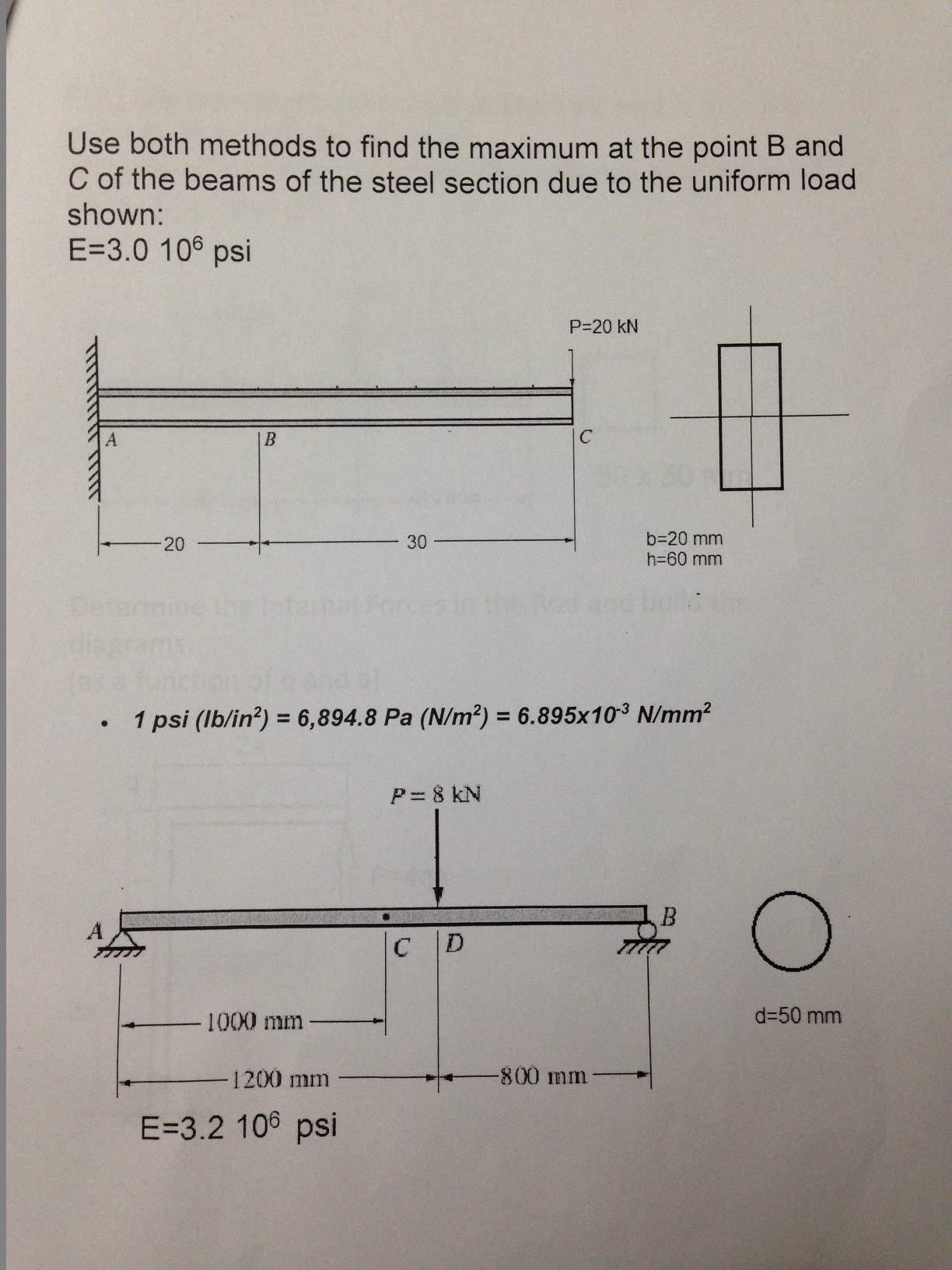 Solved TABLE1 Beam Deflection Formulas Beam Loading and | Chegg.com