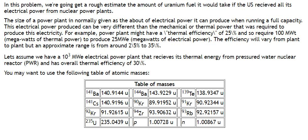 Solved Nuclear Physics Questions: 1) Assume that all the | Chegg.com