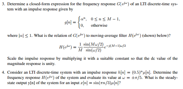 Solved Determine a closed-form expression for the frequency | Chegg.com